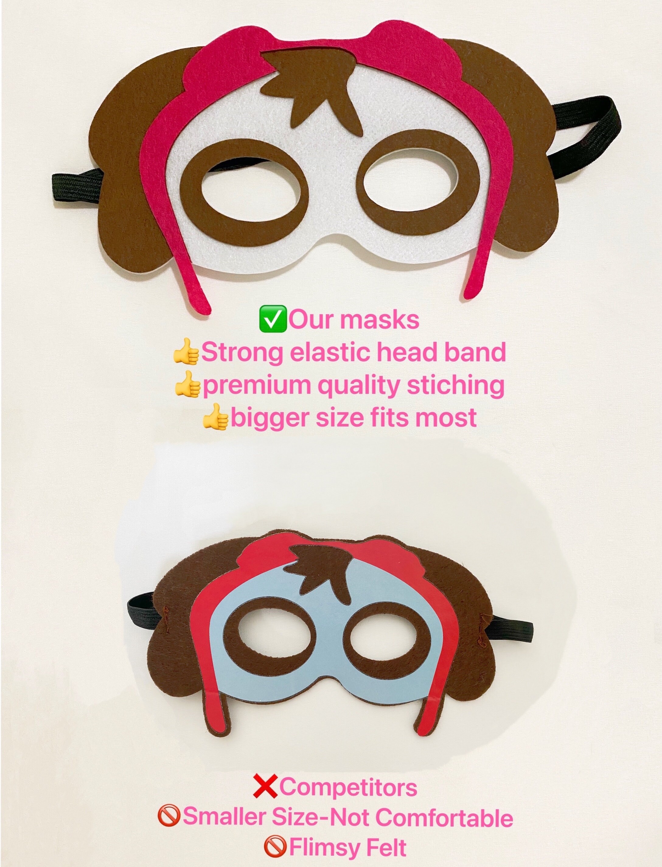 NEW DESIGN! 12PCS Party Pack Pup Paw Masks for Birthday Party Favors ...