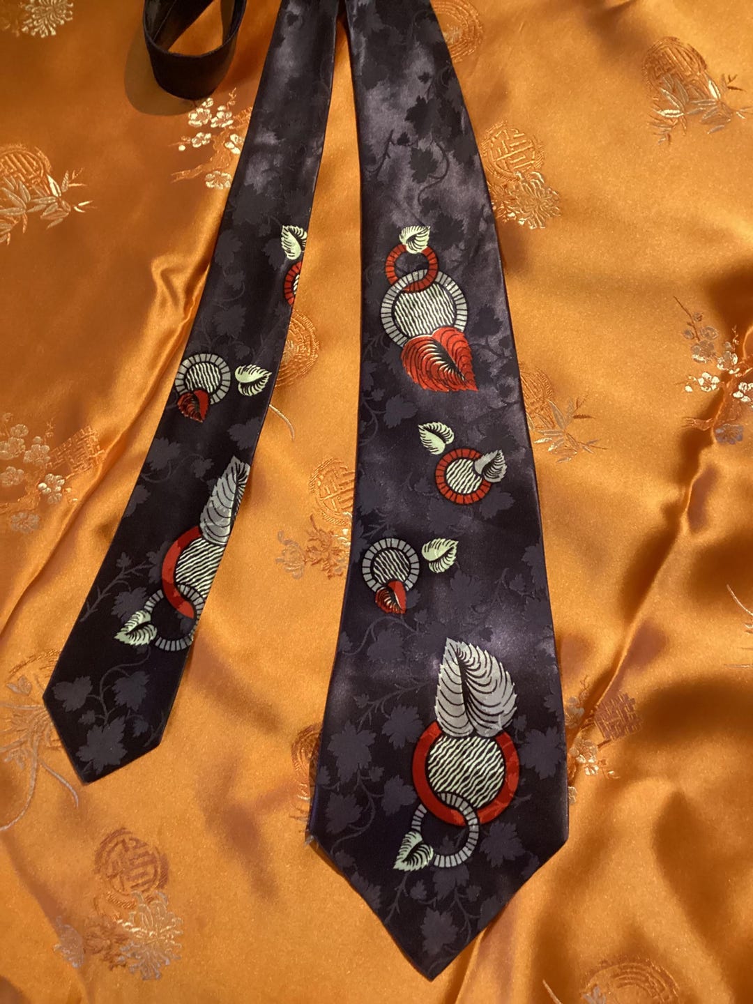 1940’s Rayon Tie - Etsy