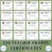 130 Funny Editable Teacher Awards Certificates, Canva Template, Funny ...