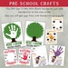 8 Preschool Handprint Templates, Preschool Gift, DIY Printable Craft ...