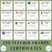 130 Funny Editable Teacher Awards Certificates, Canva Template, Funny ...