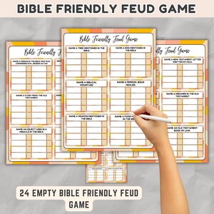 Bible Feud Game, Printable Bible Games, Bible Study, Church Family Feud ...