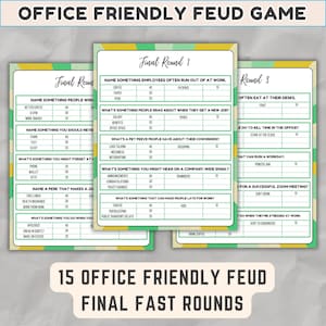 Office Friendly Feud,work Party Family Feud,office Party Games,feud ...