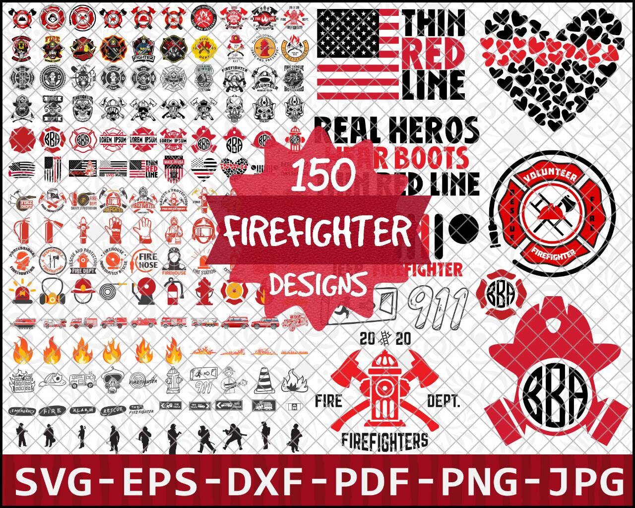 Firefighter Svg Firefighter Svg Bundle Fire Dept Svg - Etsy UK