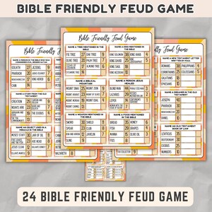 Bible Feud Game, Printable Bible Games, Bible Study, Church Family Feud ...