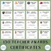 130 Funny Editable Teacher Awards Certificates, Canva Template, Funny ...