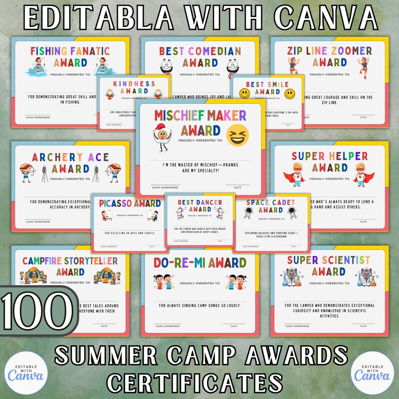 Girls Camp Awards - Etsy