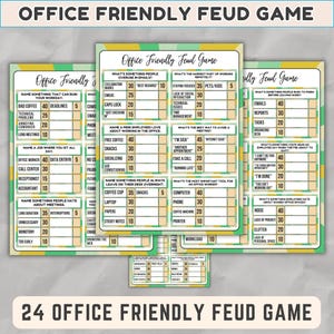 Office Friendly Feud,work Party Family Feud,office Party Games,feud ...