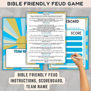 Bible Feud Game, Church Family Feud, Printable Bible Games, Bible Study ...