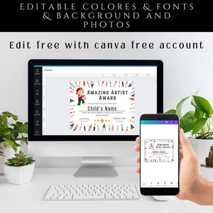 100 Funny Editable Classroom Awards Certificates, Canva Template ...