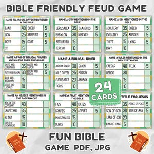 Bible Feud Game, Bible Trivia Game, Church Games, Bible Family Feud ...