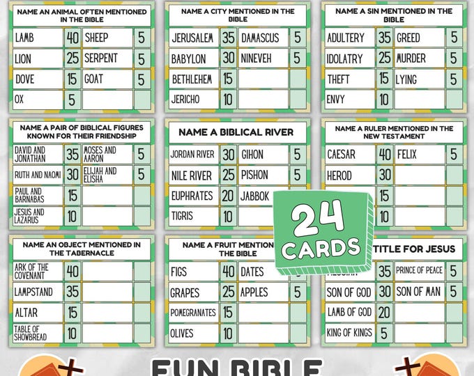 Bible Feud Game, Bible Trivia Game, Church Games, Bible Family Feud ...