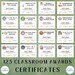 125 Funny Editable Classroom Awards Certificates, Canva Template ...