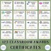 125 Funny Editable Classroom Awards Certificates, Canva Template ...