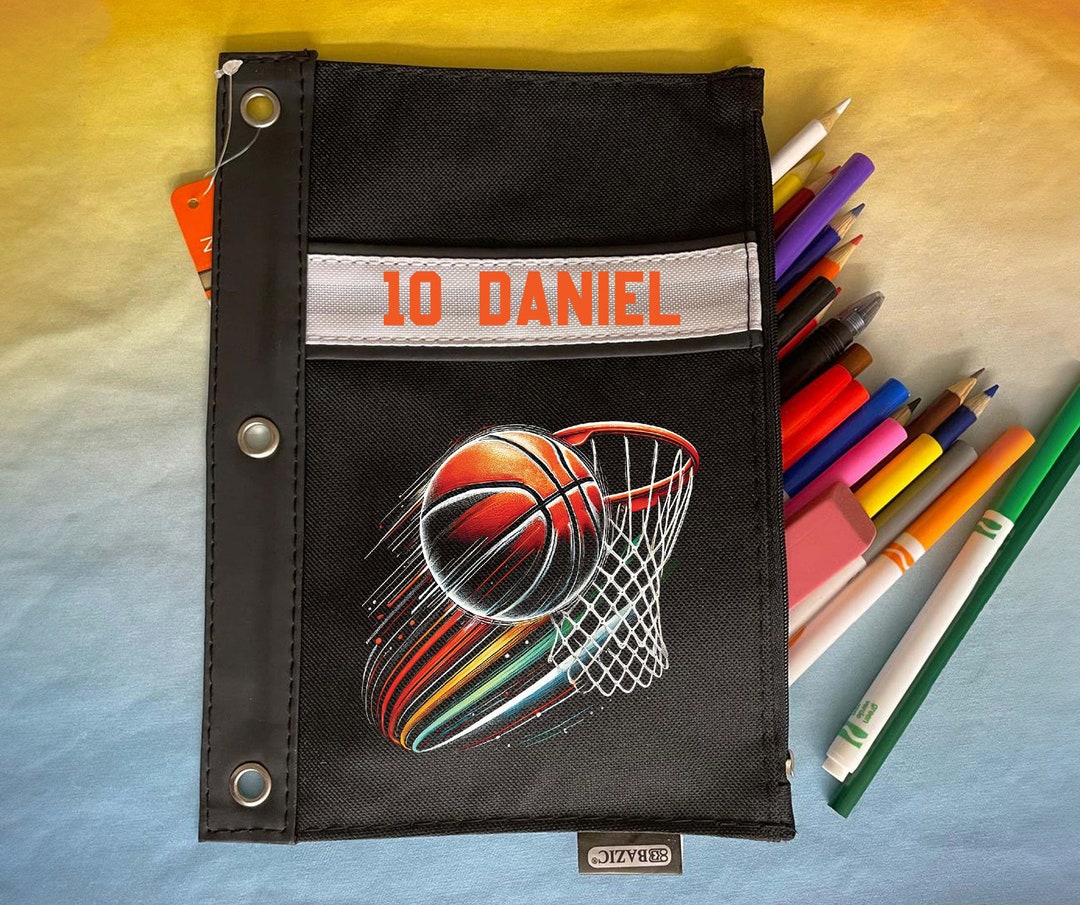 Custom Basketball Pencil Pouch, Personalized Pencil Pouch, School ...