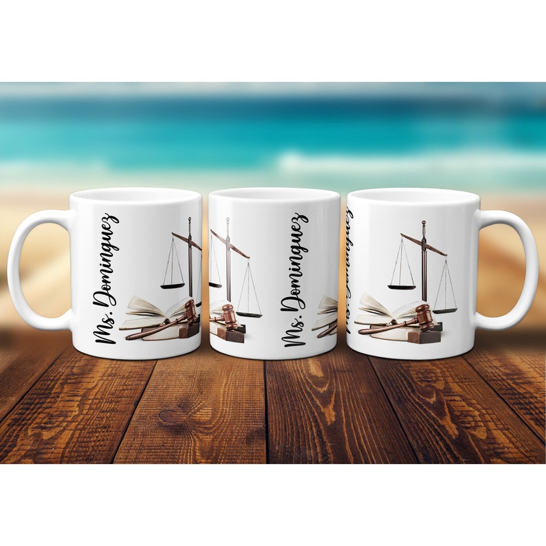 Personalized Lawyer Mug, Attorney Coffee Cup, Custom Law Student Mug ...