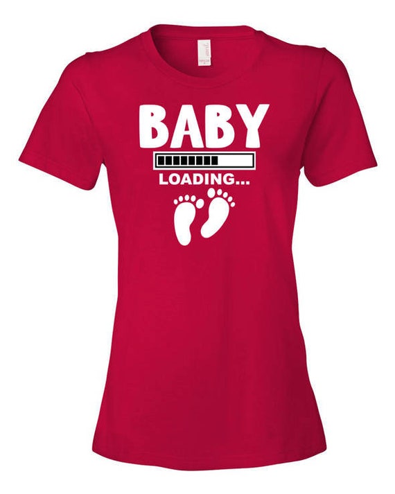 Baby Loading Tshirt Pregnancy Shirt Pregnancy Announcement - Etsy