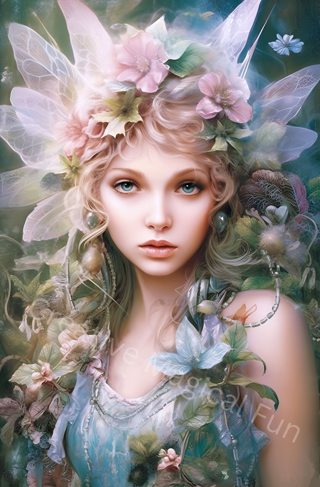 Pixie Princess Printable Wall Art Digital Artwork Digital - Etsy