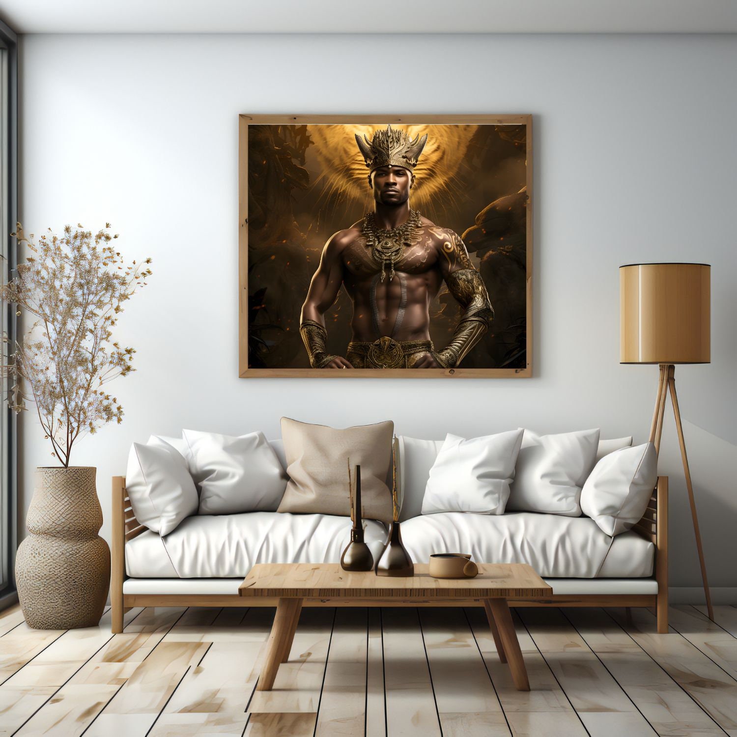 The Warrior King Digital Art Printable Wall Art Digital Artwork Digital ...