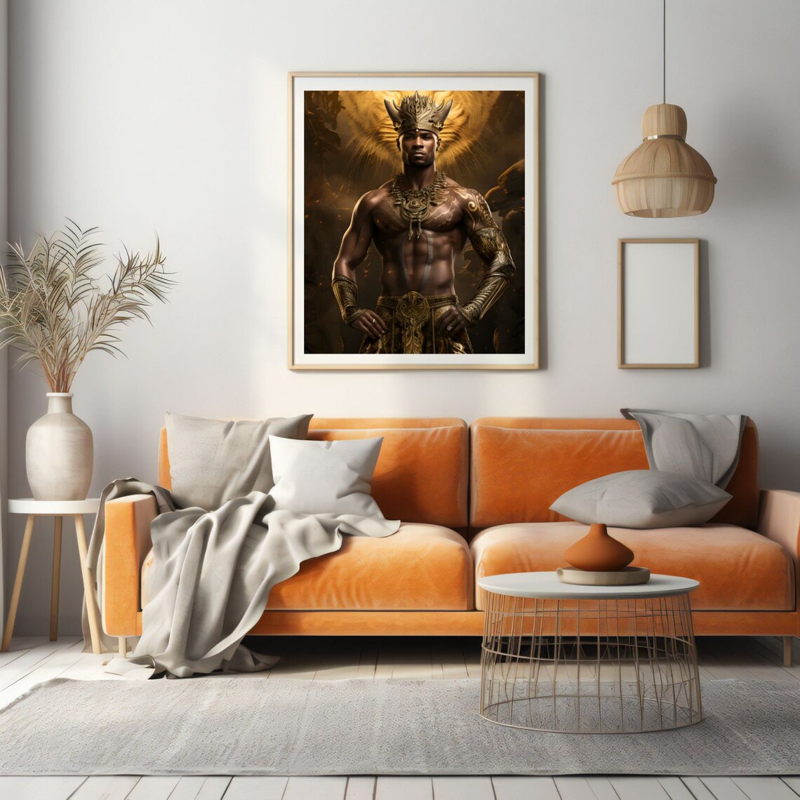 The Warrior King Digital Art Printable Wall Art Digital Artwork Digital ...