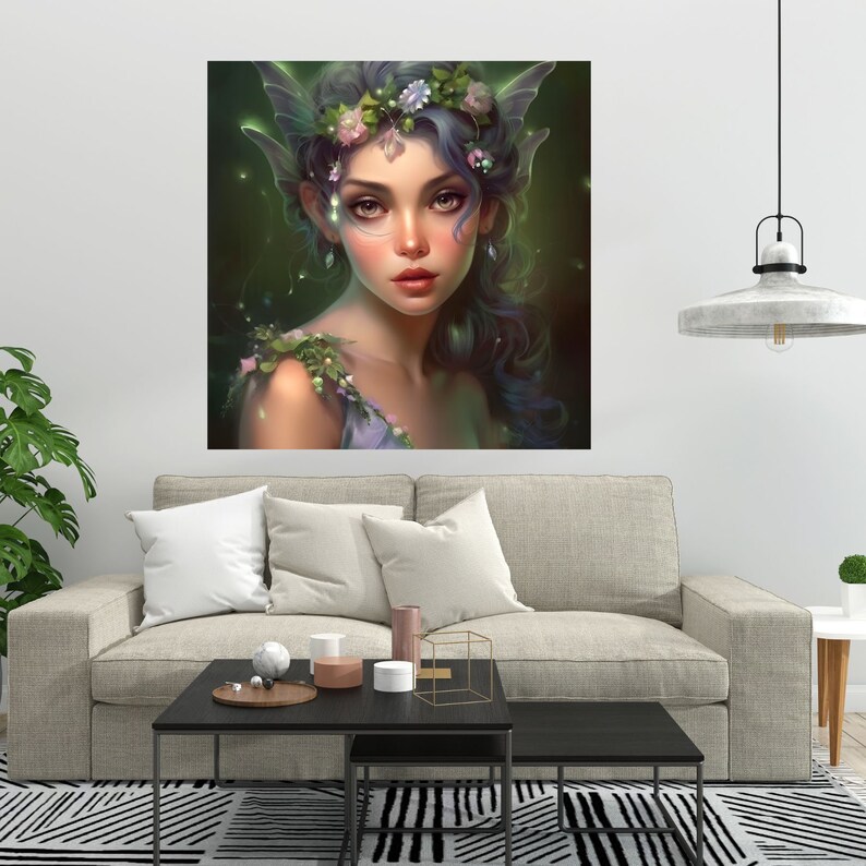 Pixie Princess Printable Wall Art, Digital Artwork, Digital Download, AI Art, Poster Printable ...