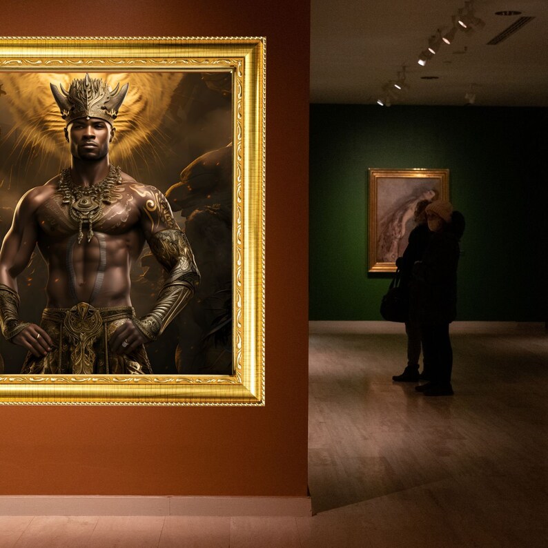 The Warrior King Digital Art Printable Wall Art Digital Artwork Digital ...