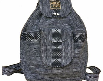 NO BAD DAYS ® Baja Backpack Mexican Bag Hand Made Book Bag Aqua Orchid ...