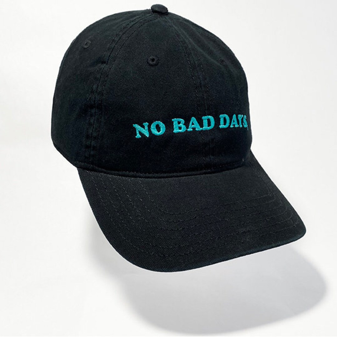 NO BAD DAYS® Bri Black Cap Dad Hat - Etsy