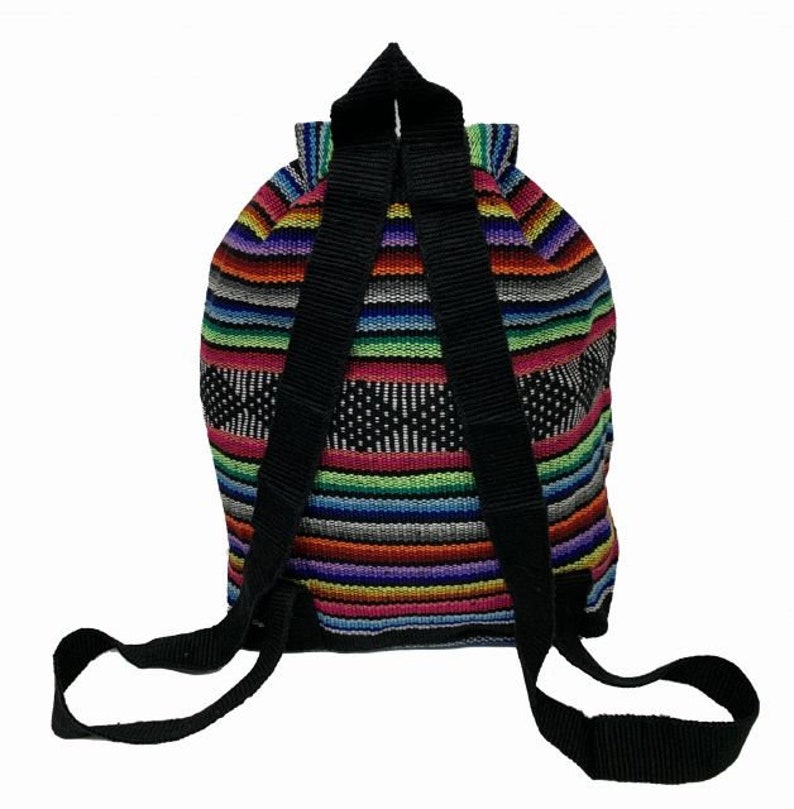 NO BAD DAYS ® Baja Backpack Mexican Bag Hand Made Book Bag Gradational ...