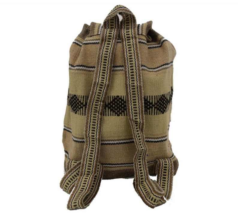 NO BAD DAYS ® Baja Backpack Mexican Bag Hand Made Book Bag Oatmeal ...