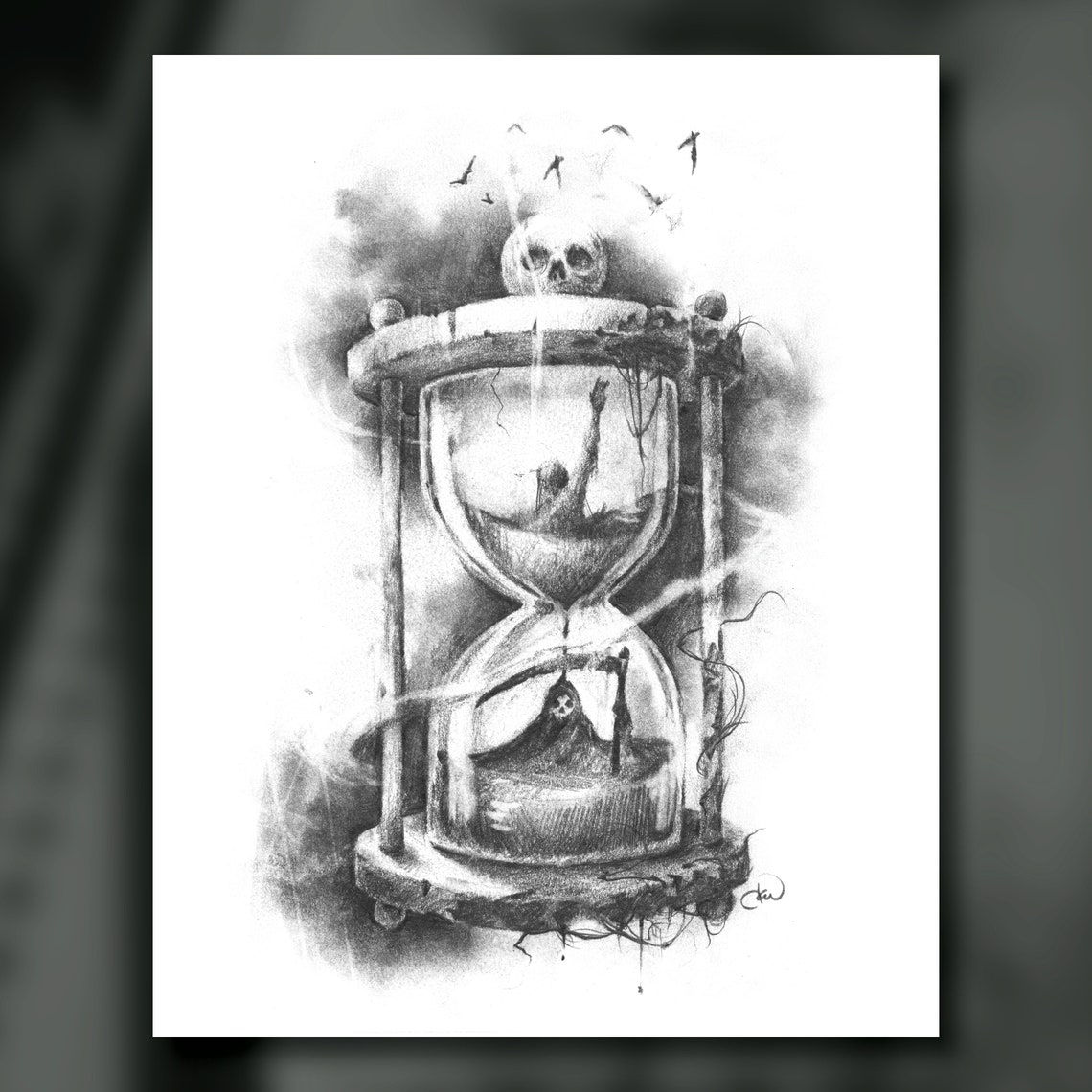 The Passing of Time Foretold - Print - Etsy