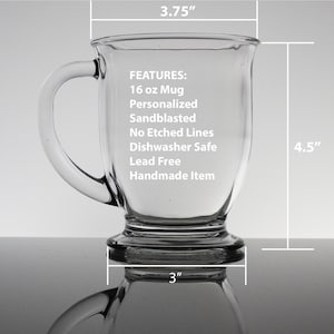 Personalized Work Mom Glass Coffee Mug - Mothers Day, Custom Etched ...
