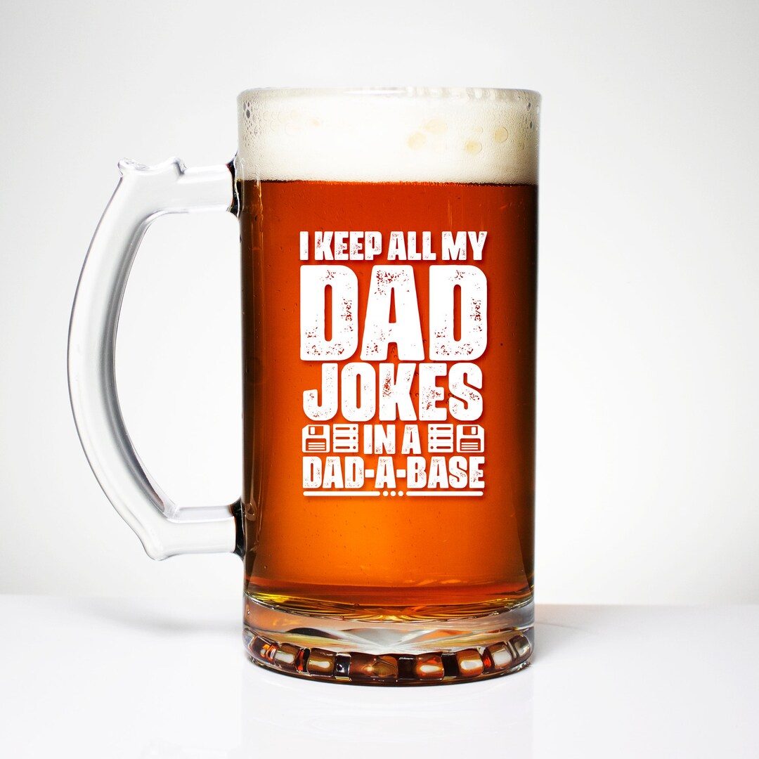 Dad-a-base Funny Dad Jokes Coffee Mug, Sandblasted Humor Gift - Etsy