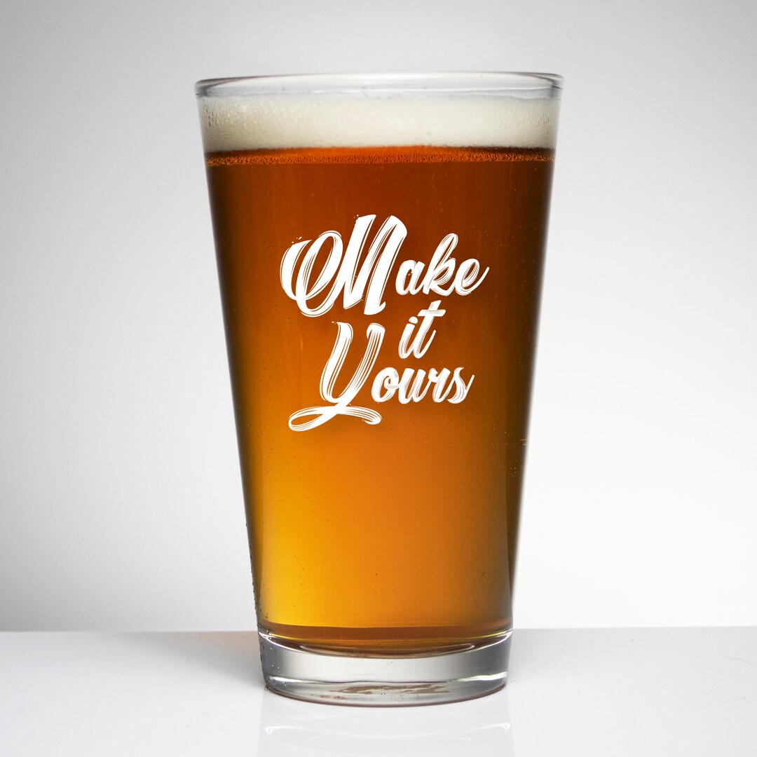 Personalized Beer Glass - Message for Him or Her, Congratulations, 21st ...