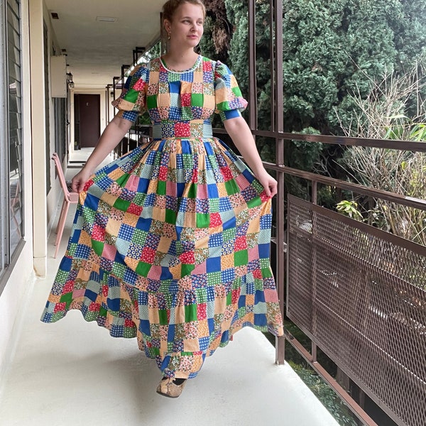 Patchwork Dress - Etsy