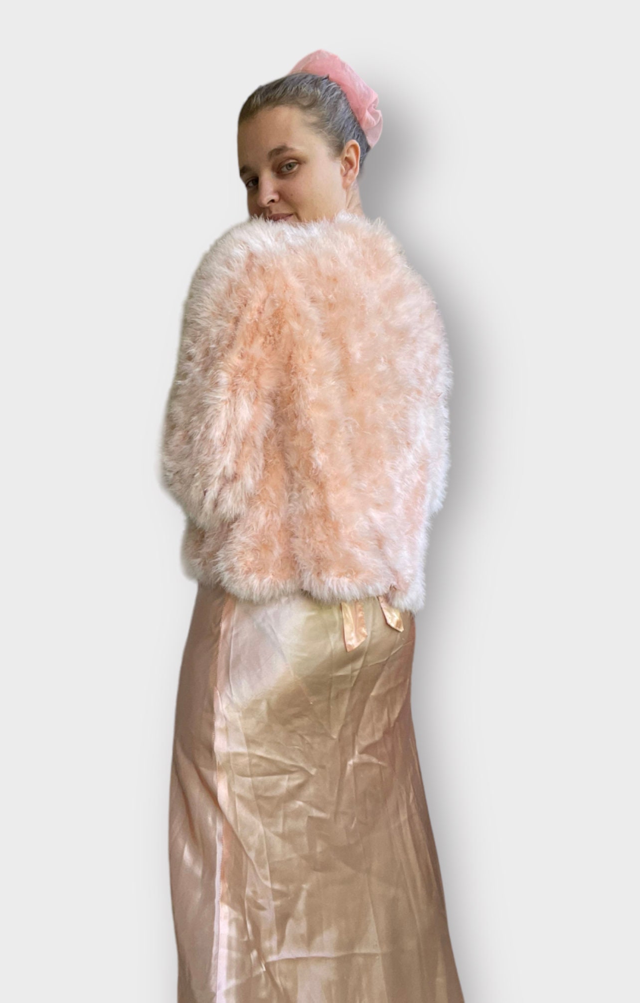 1930s Rare Peachy Pink Marabou Feather Bolero Jacket - Etsy