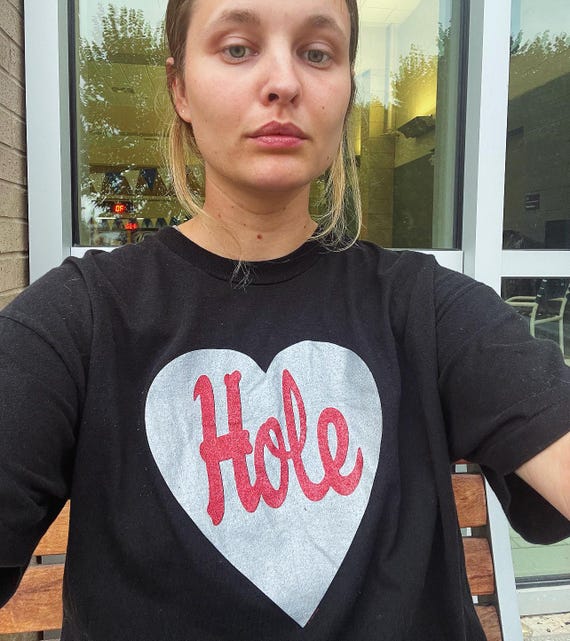 1990s 'Hole' band tshirt from 1994 "Live Through This… - Gem