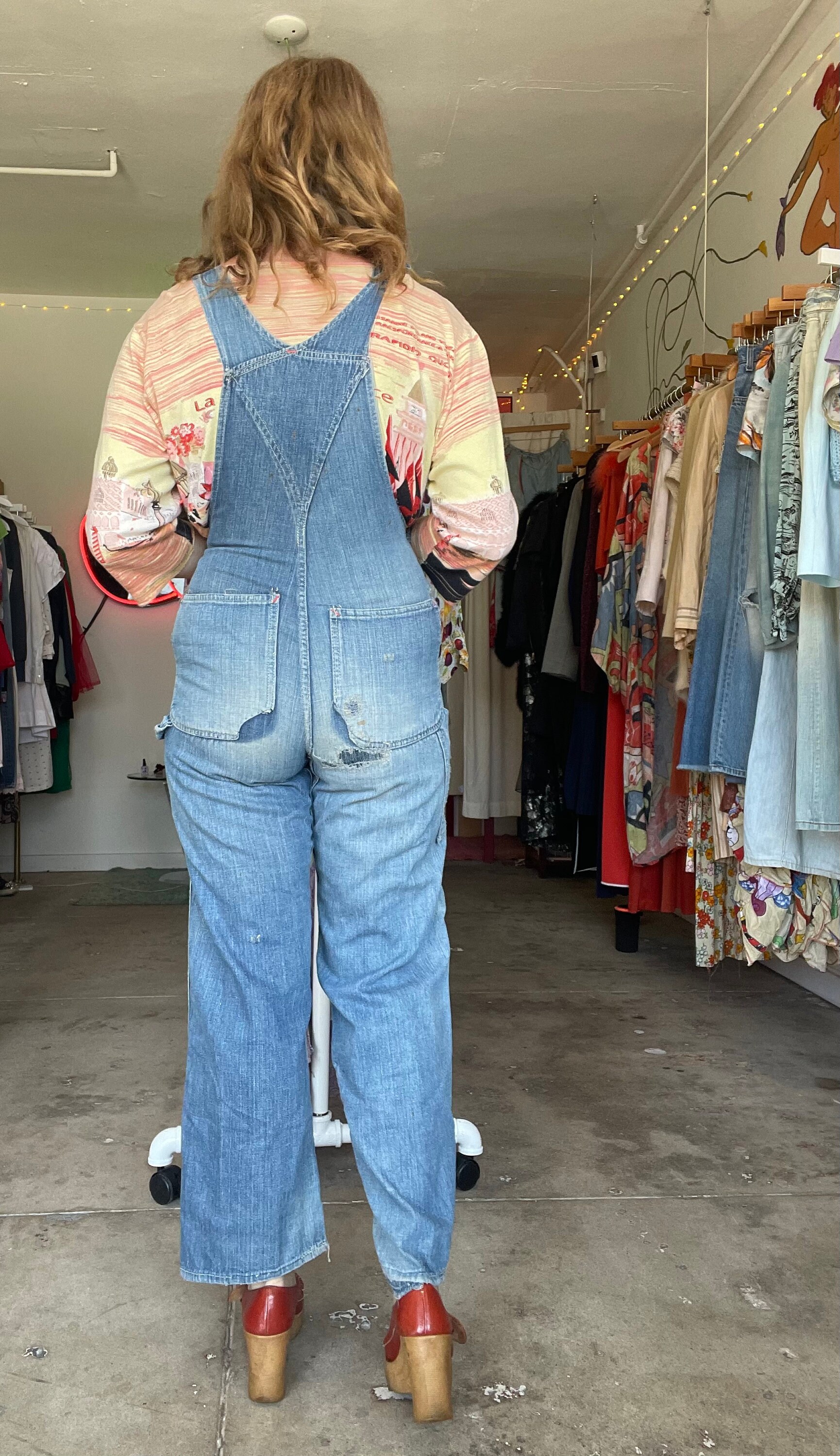 1940s Rare Denim Overalls WWII Laurel Wreath Buttons Soft - Etsy