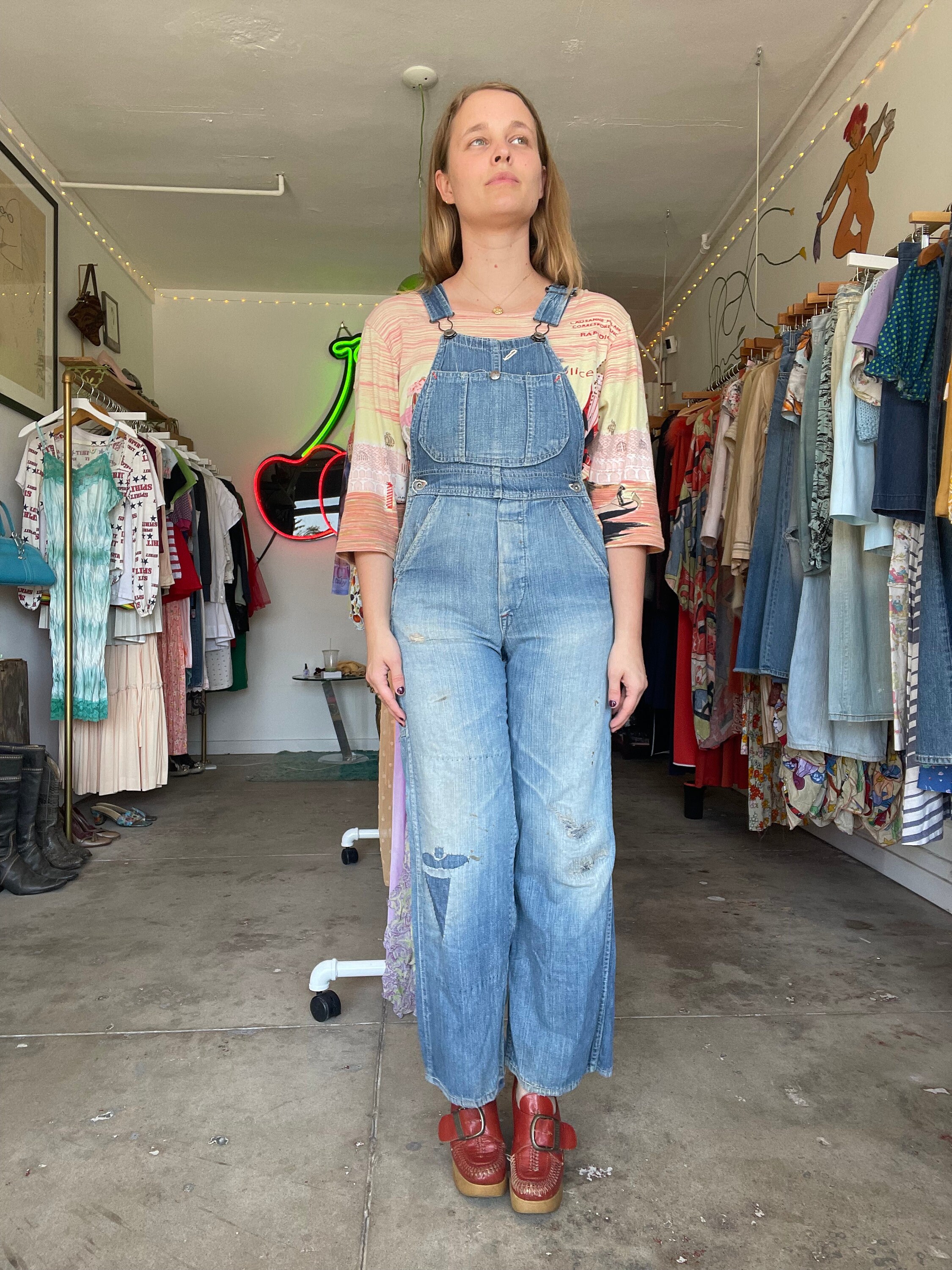 1940s Rare Denim Overalls WWII Laurel Wreath Buttons Soft - Etsy