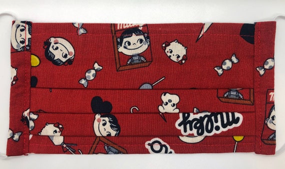 Peko and Poko Face Mask with Filter Pocket Nose Wire Elastic | Etsy