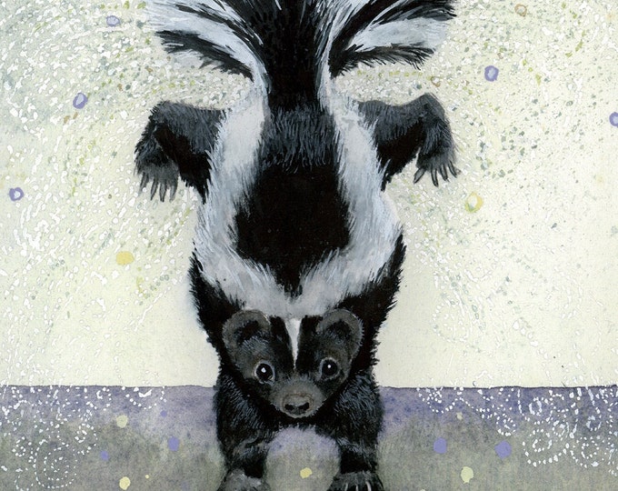 Skunk Card - Etsy