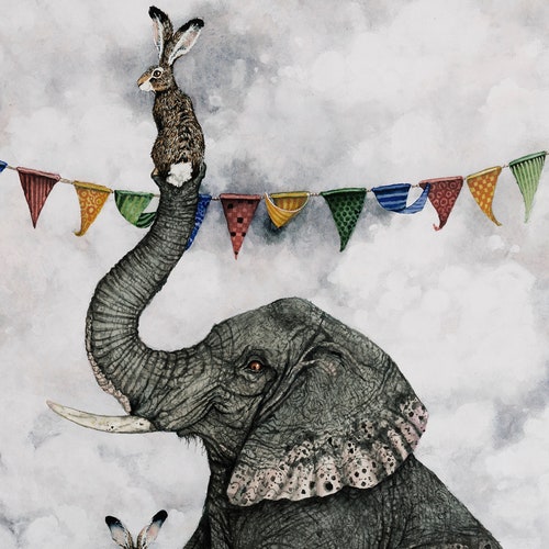 Watercolor Print totally Marbles by Maggie | Etsy