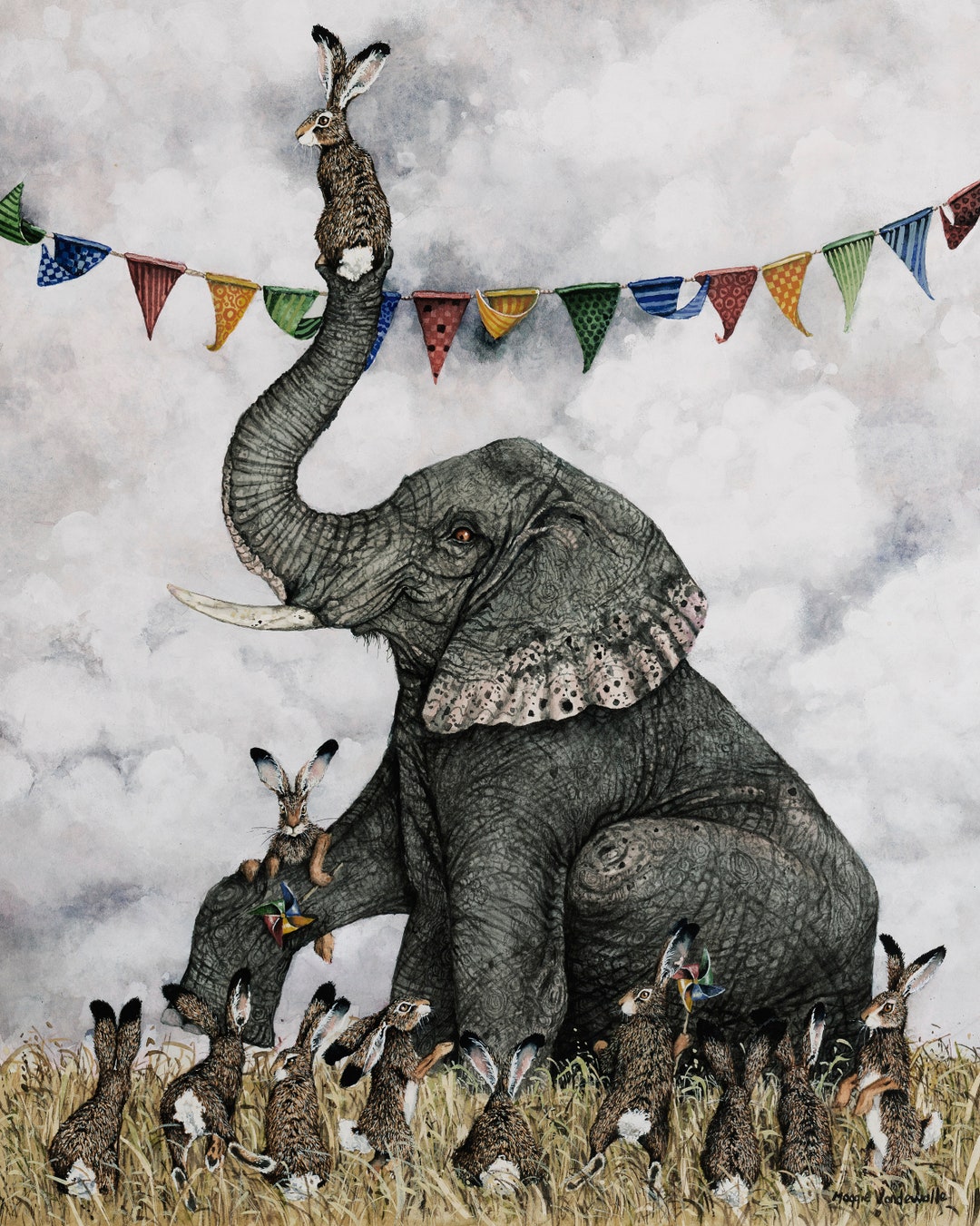 Watercolor Print, "rory's Side Gig" by Maggie Vandewalle. 8" X 10 ...
