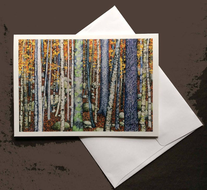 Greeting Card sticks and Stones by Maggie - Etsy