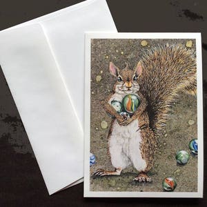 Greeting Card, "totally Marbles" by Maggie Vandewalle, 5" X 7" Blank ...