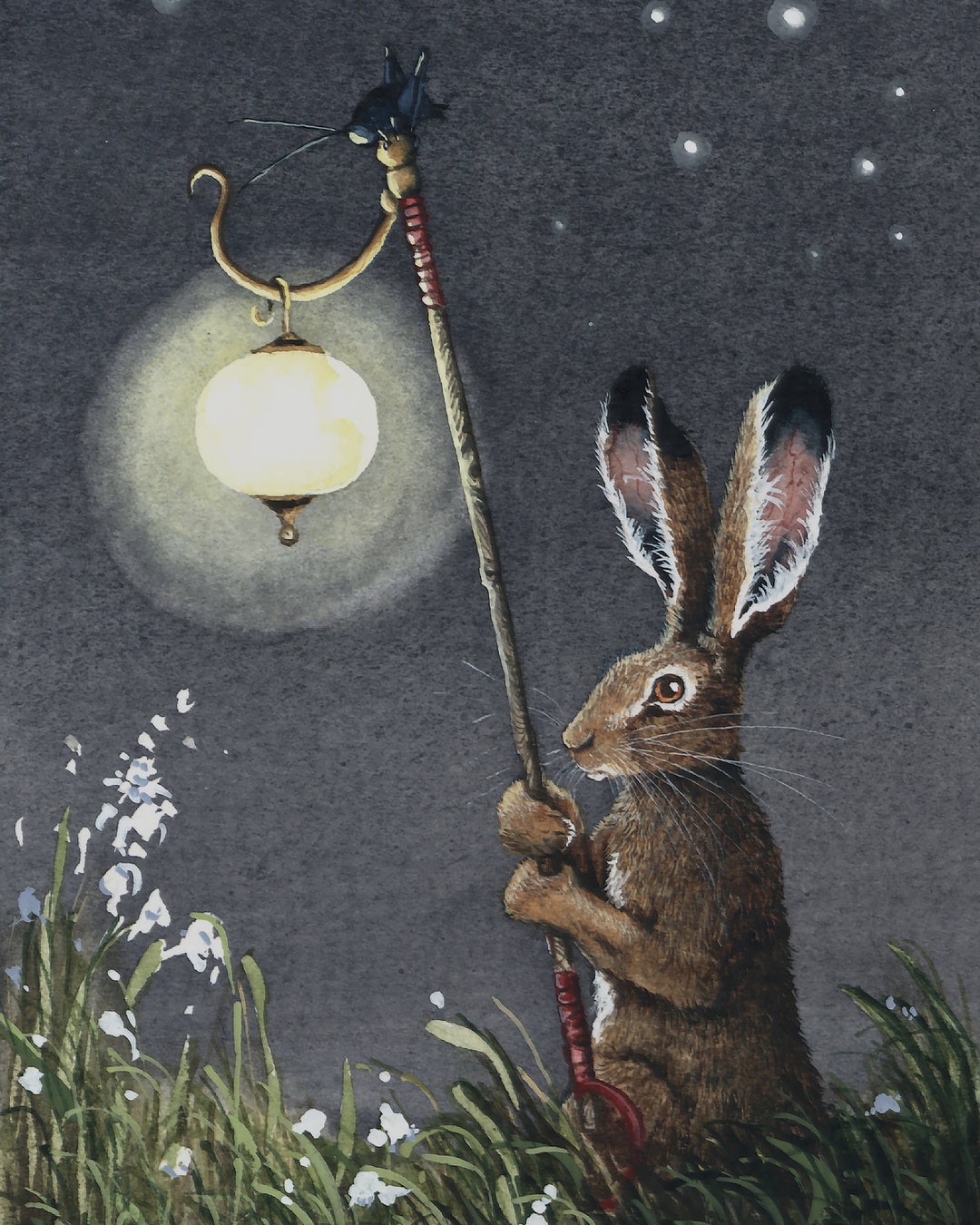 Watercolor Print, the Night Watch by Maggie Vandewalle, 8" X 10" Matted ...