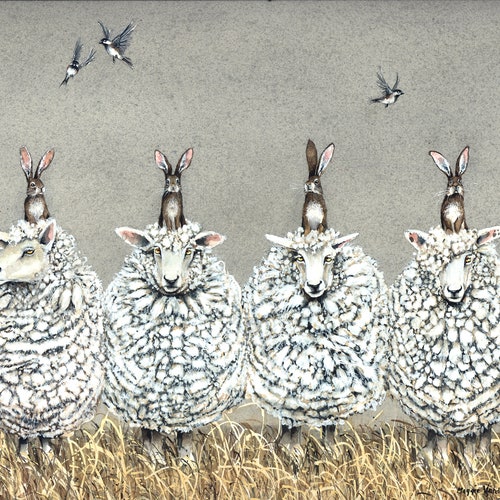 Watercolor Print totally Marbles by Maggie | Etsy