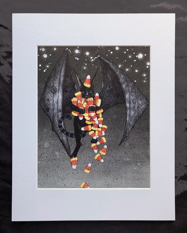Watercolor Print, "sweet Tooth" by Maggie Vandewalle, 8" X 10" Matted ...