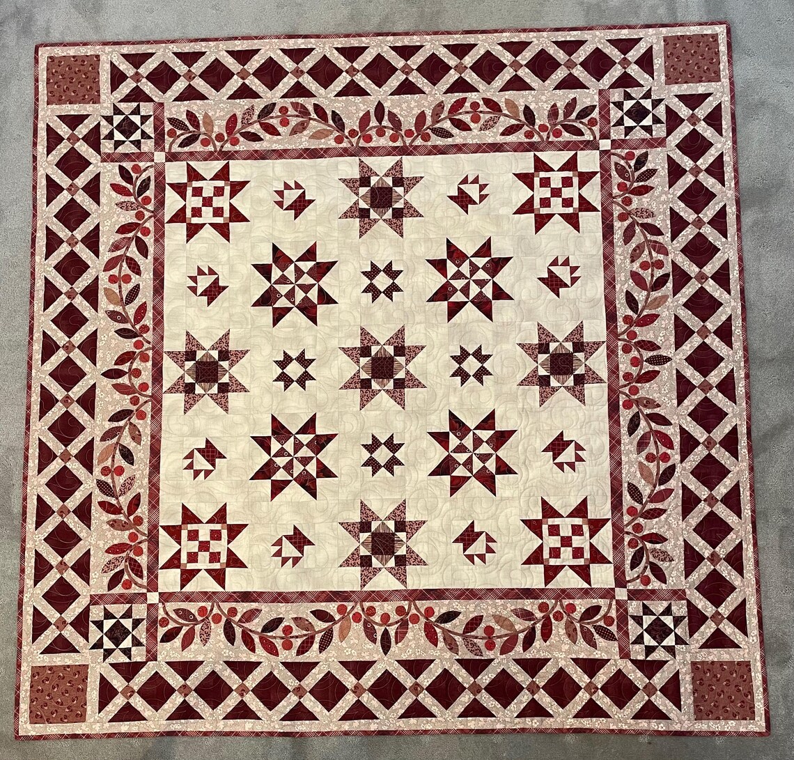 Handmade Ruby Jubilee Quilt - Etsy