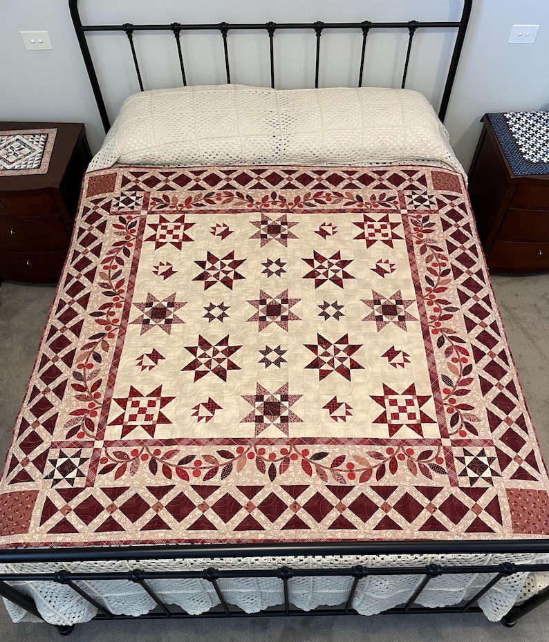 Handmade Ruby Jubilee Quilt - Etsy